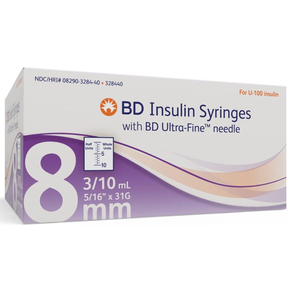 BD Ultra-Fine Needle U100 Syringes, Becton Dickinson – Diabetics Essentials