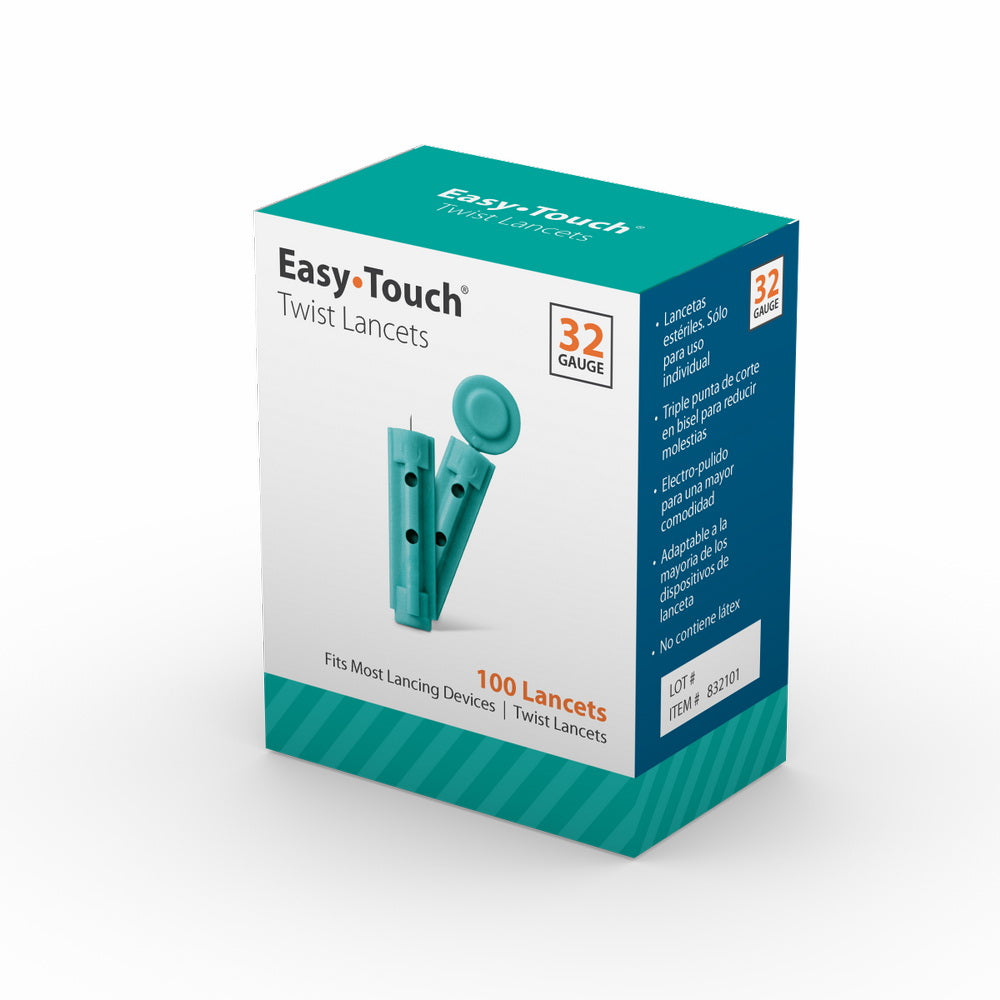 MHC EasyTouch Lancets, 28/30/32/33G, Twist Top, Easy Touch, Universal ...